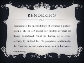 What is 3d rendering | PPT