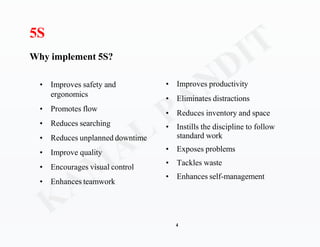 "Implementing 5S for Workplace Efficiency and Organization" | PPT