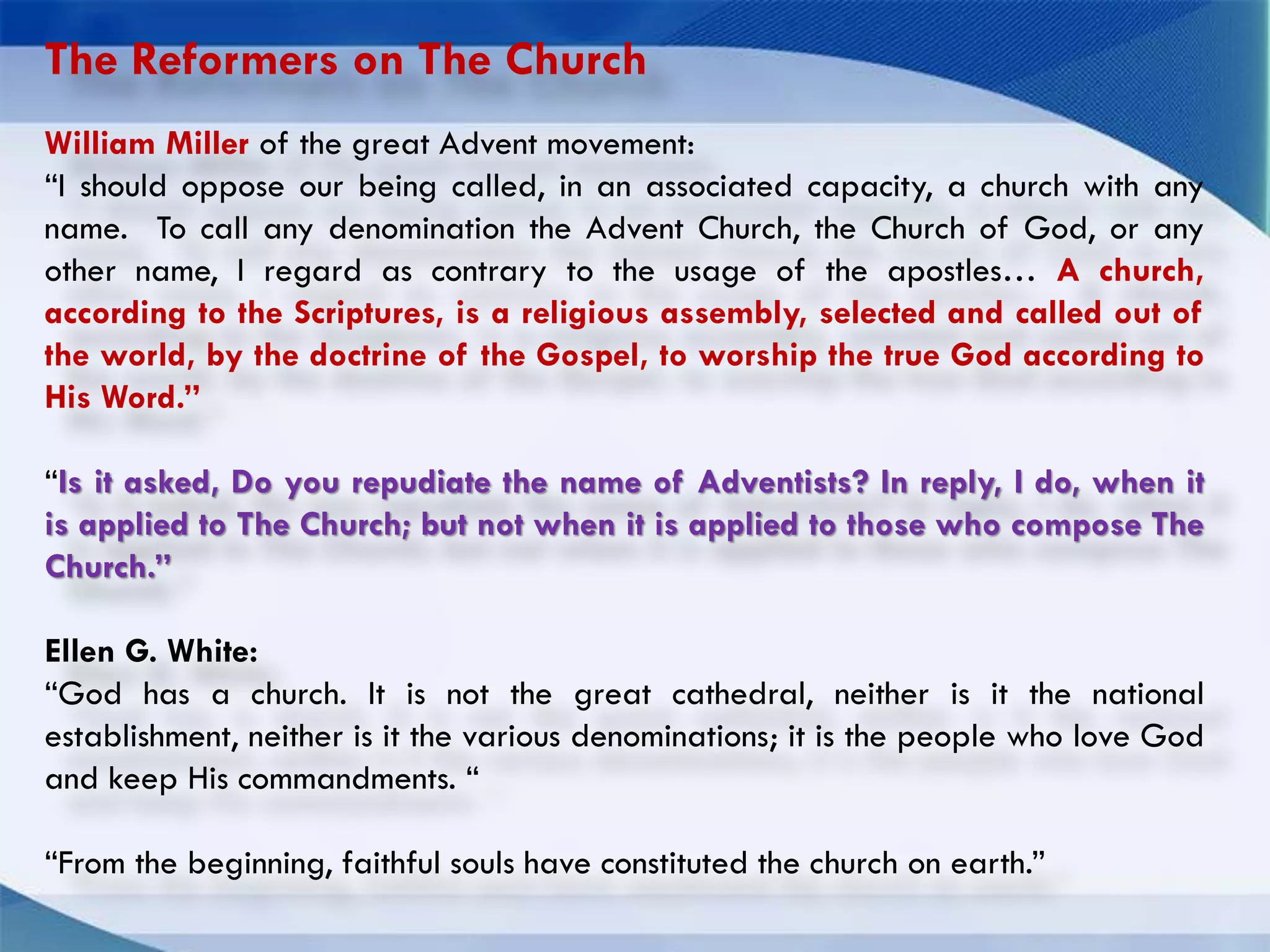 What is 7th day adventism | PDF | Christianity | Religion & Spirituality