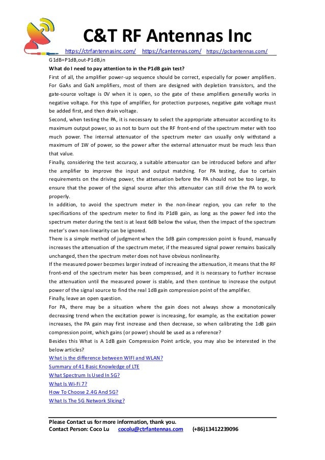 What is A 1dB gain Compression Point.pdf