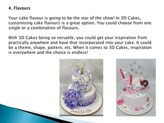 What is a 3 d cake | PPTX