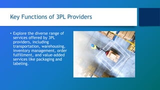 What is a 3PL - Definition, examples, services & solutions.pptx
