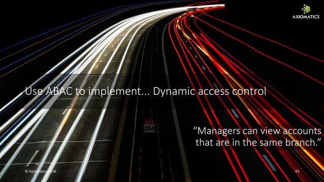 OWASP Chicago 2016 - What is Attribute Based Access Control (ABAC)? | PPT