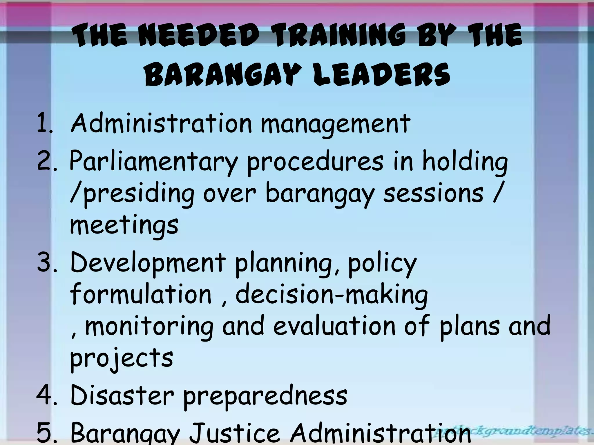 What is a barangay? | PPTX
