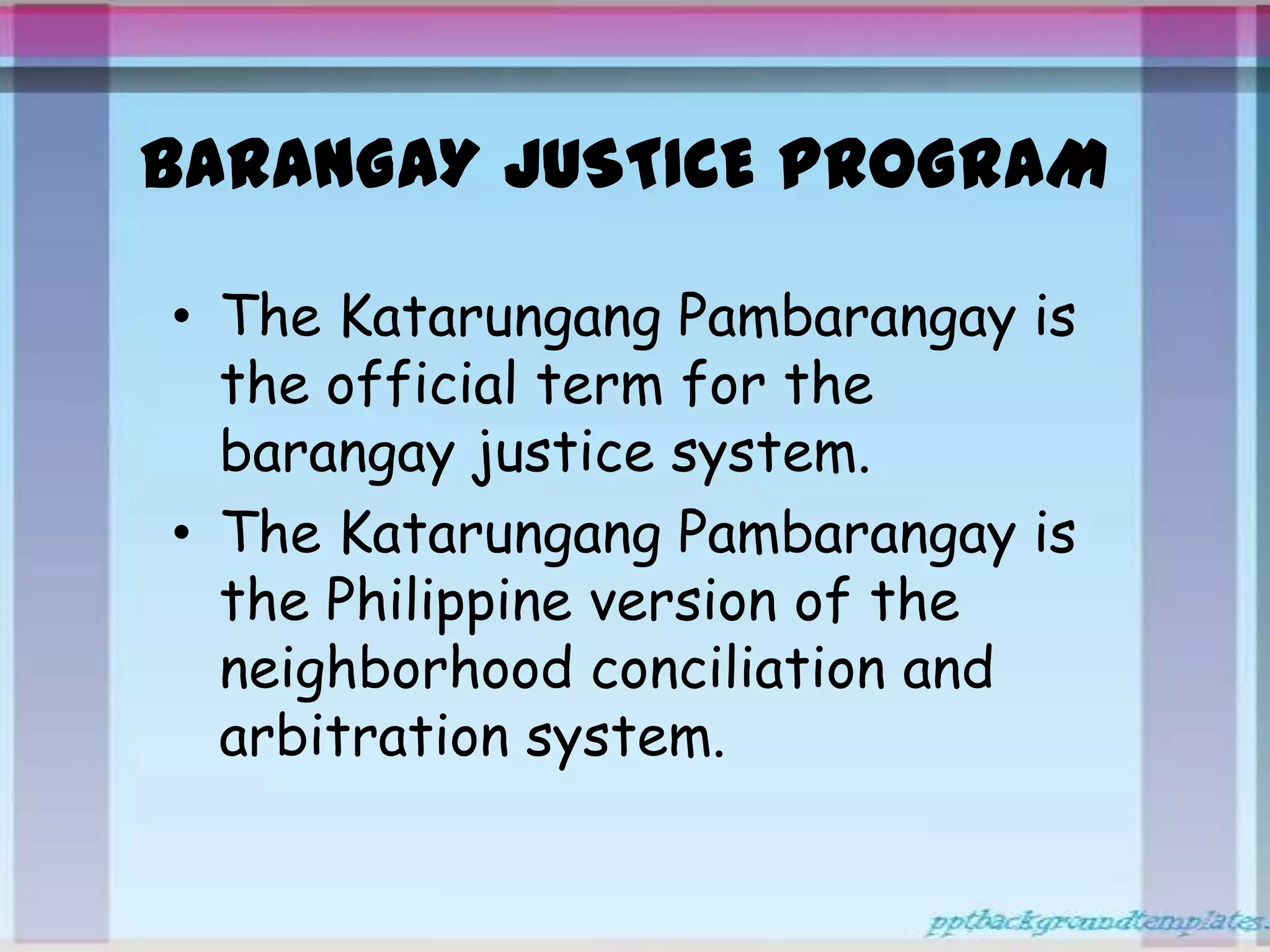 What is a barangay? | PPTX