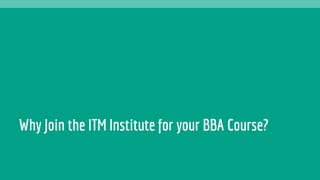 What is a BBA - Bachelors in Business Administration? | PPTX