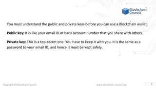 What is a blockchain wallet | PPTX