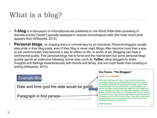 Whatisablogwikiinanutshell | PPT