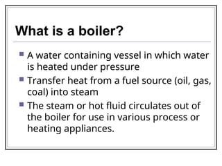 wHAT IS A bOILER. Its working and types ppt | PPT