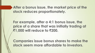 What is a bonus share | PDF