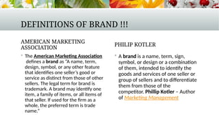 WHAT IS BRAND A Elaborate PPT on Brand Management | PPT