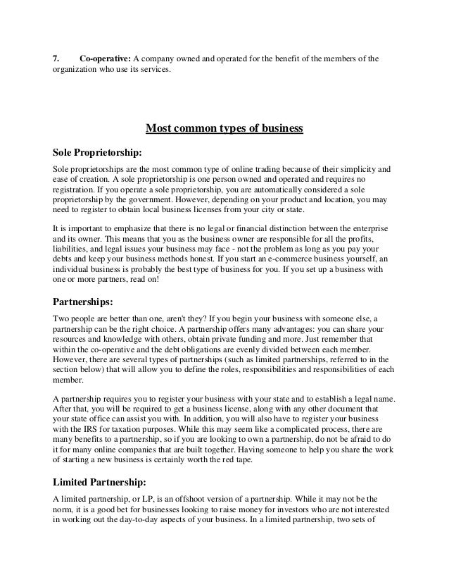 What is a business and type of business | PDF