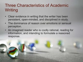 What is academic writing | PPT