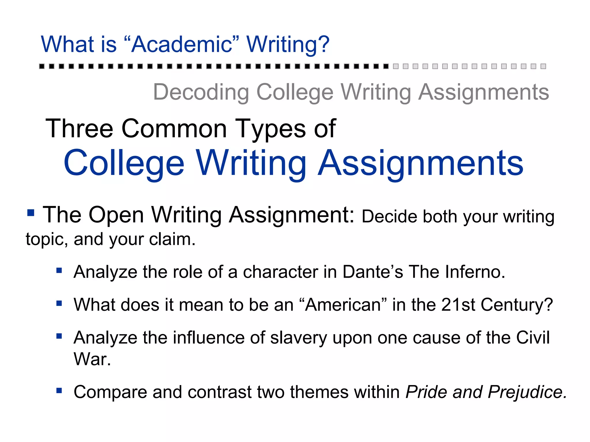 What is academic writing | PPT