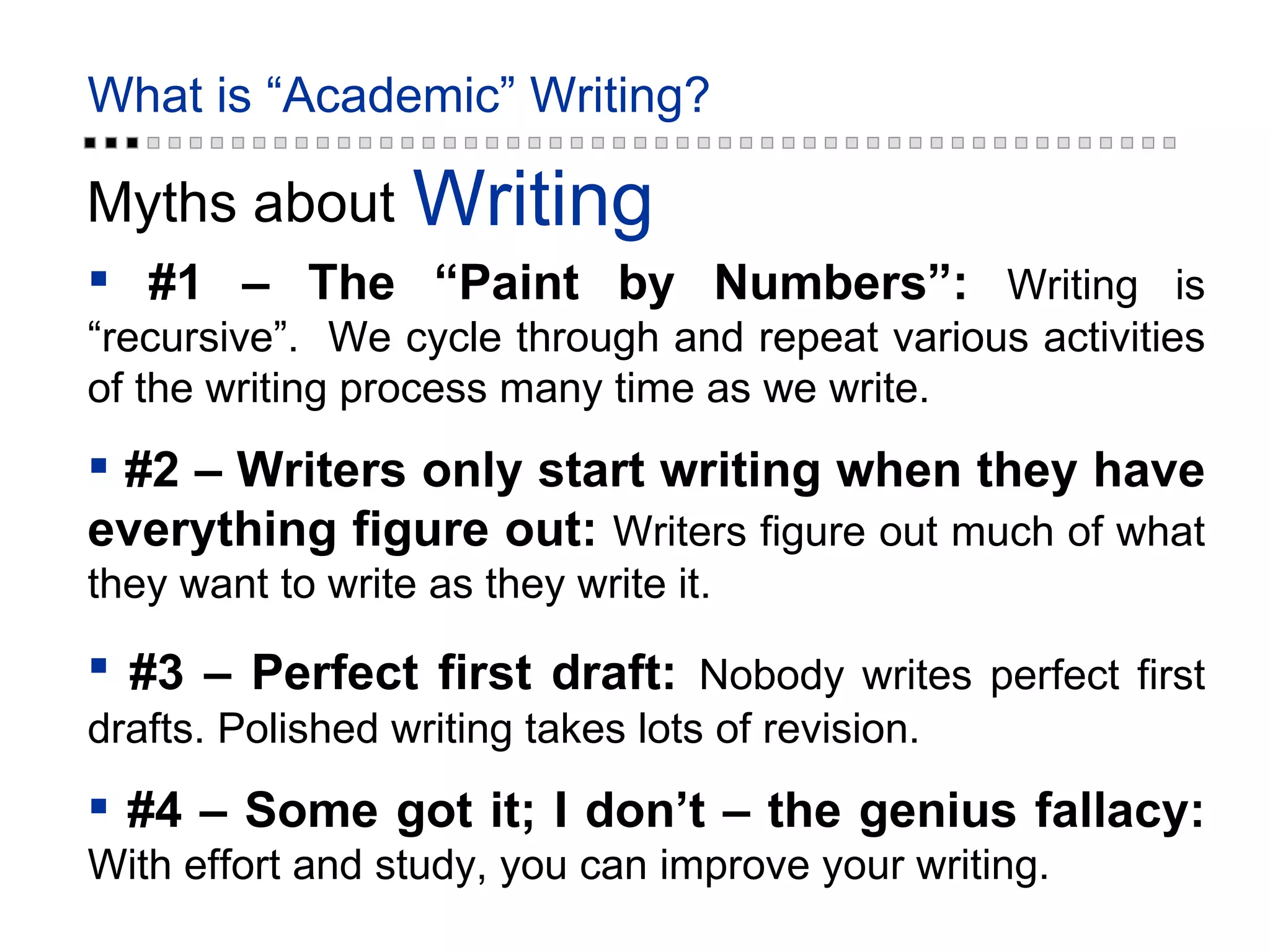 What is academic writing | PPT