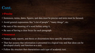 What is academic writing | PPTX