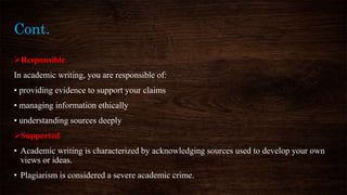 What is academic writing | PPT