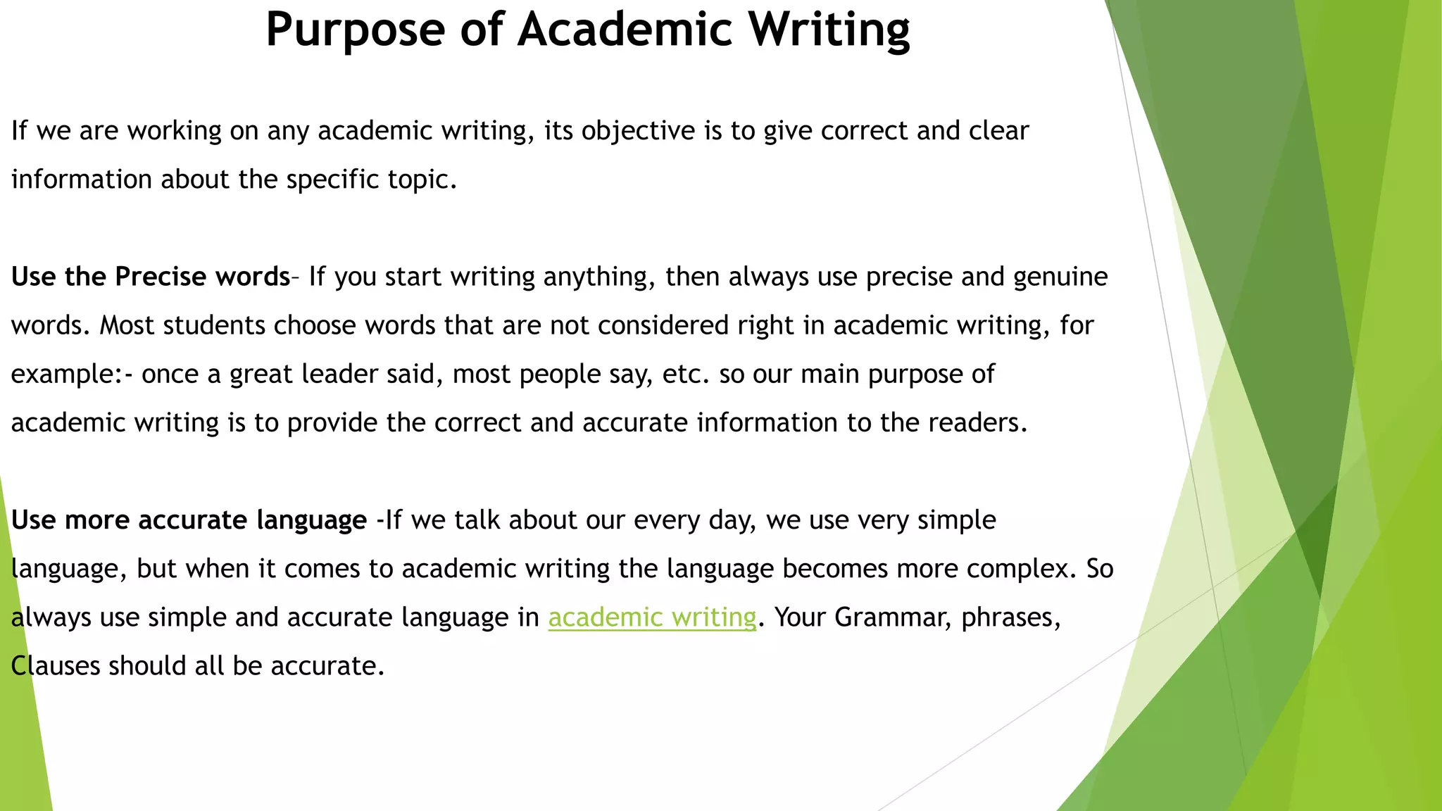 What is Academic Writing? Types of Academic Writing | PPTX
