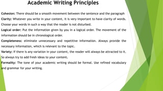 What is Academic Writing? Types of Academic Writing | PPTX