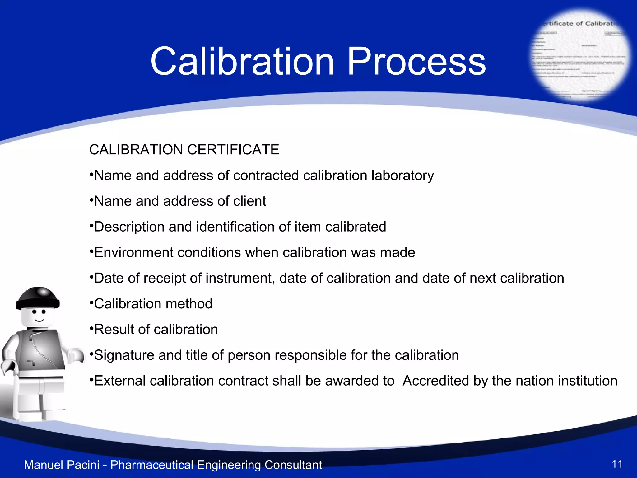 What is a calibration master Plan? | PPT