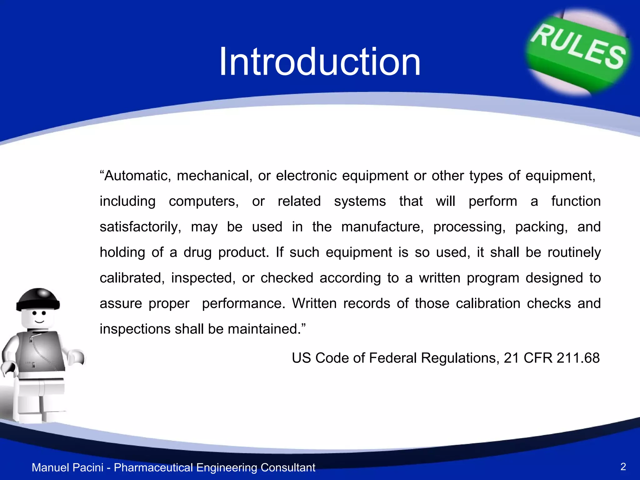 What is a calibration master Plan? | PPT