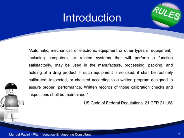 What is a calibration master Plan? | PPT | Pharmaceutical Industry ...