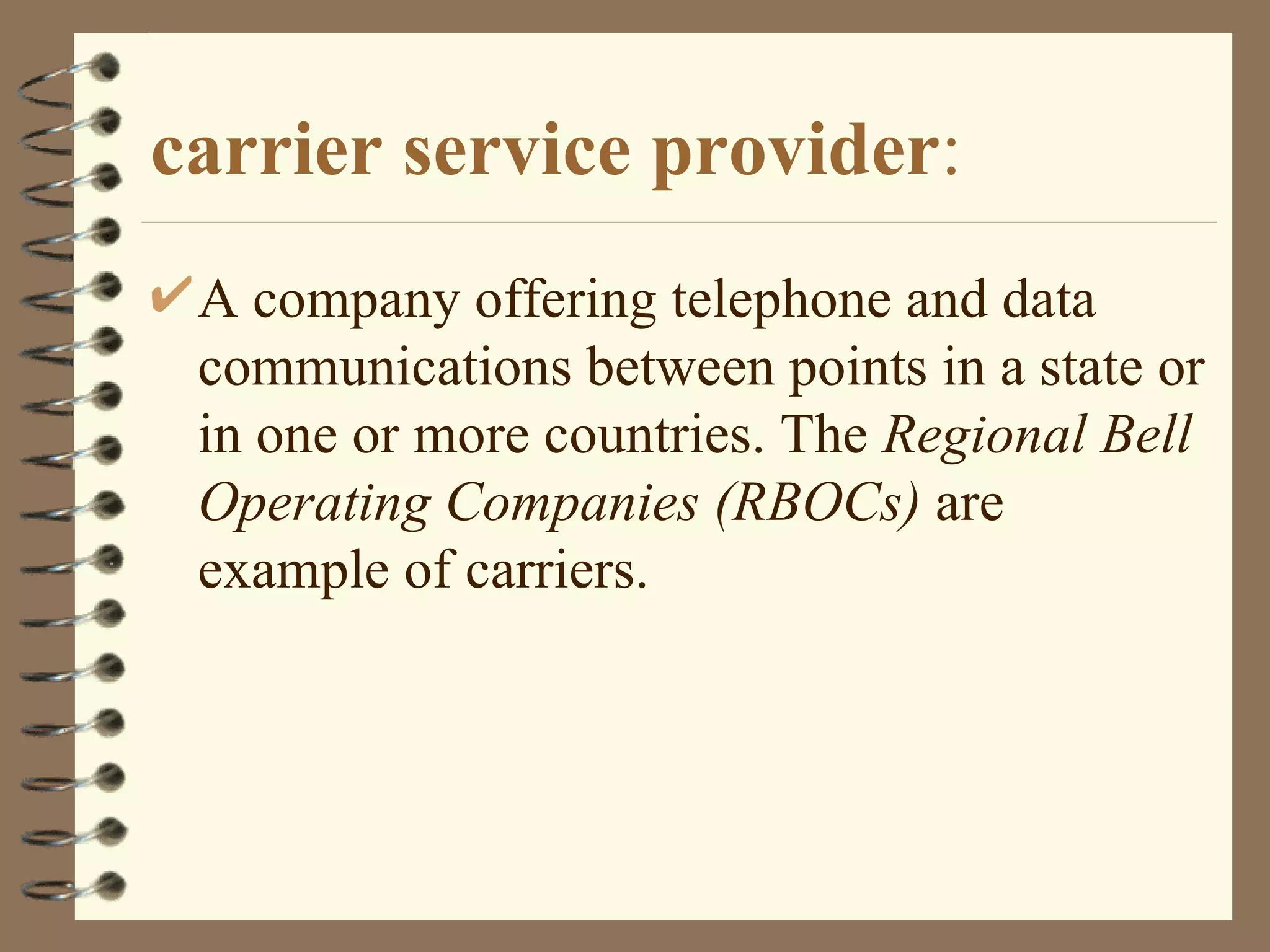 What Is A Carrier | PPT