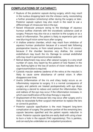 Cataract | DOCX