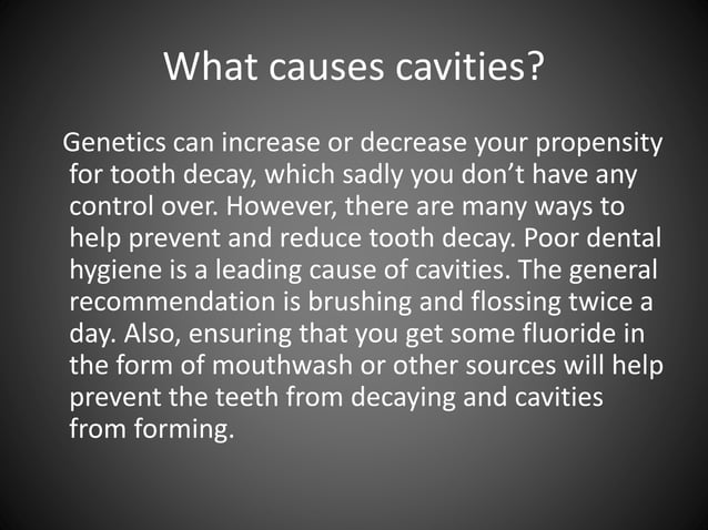 What is a cavity | PPT
