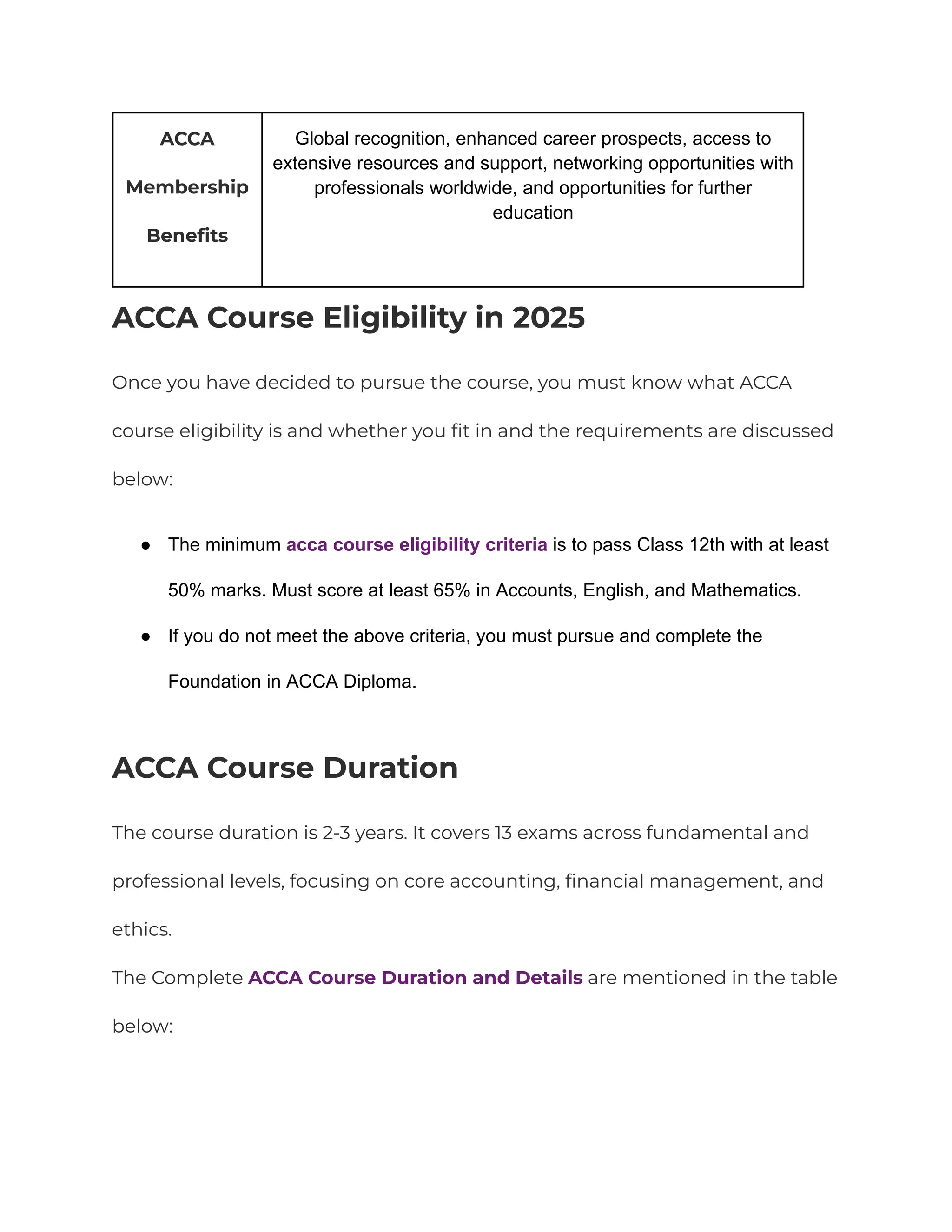 What is ACCA? Course Details, Salary & Comparison 2025 | PDF