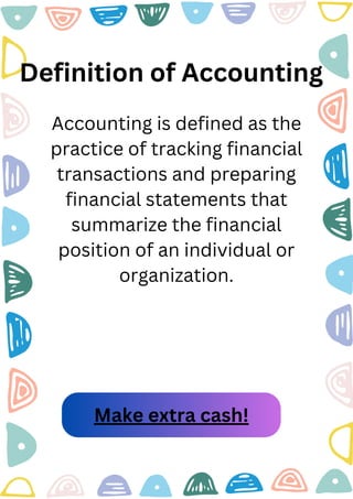What is Accounting? A comprehensive guide to understanding accounting | PDF