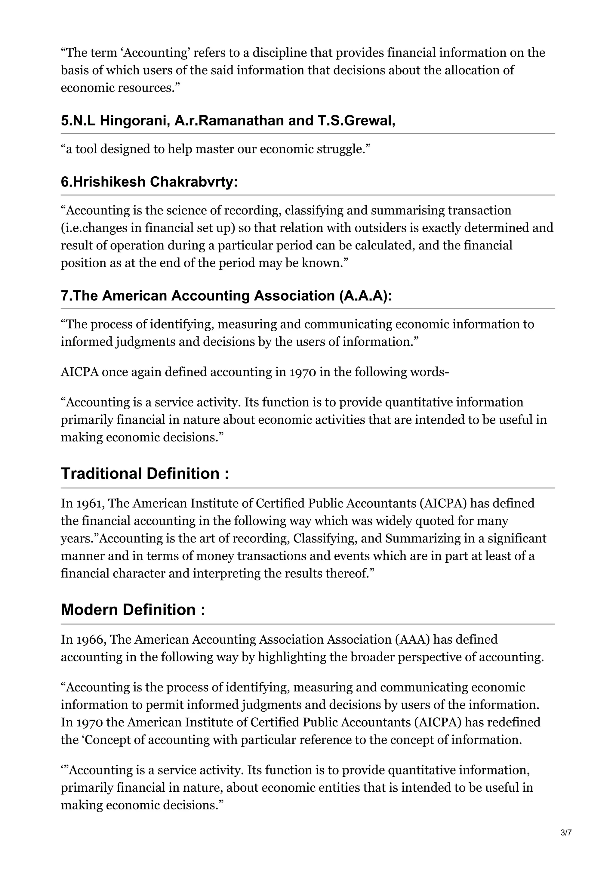 What is accounting and definition | PDF
