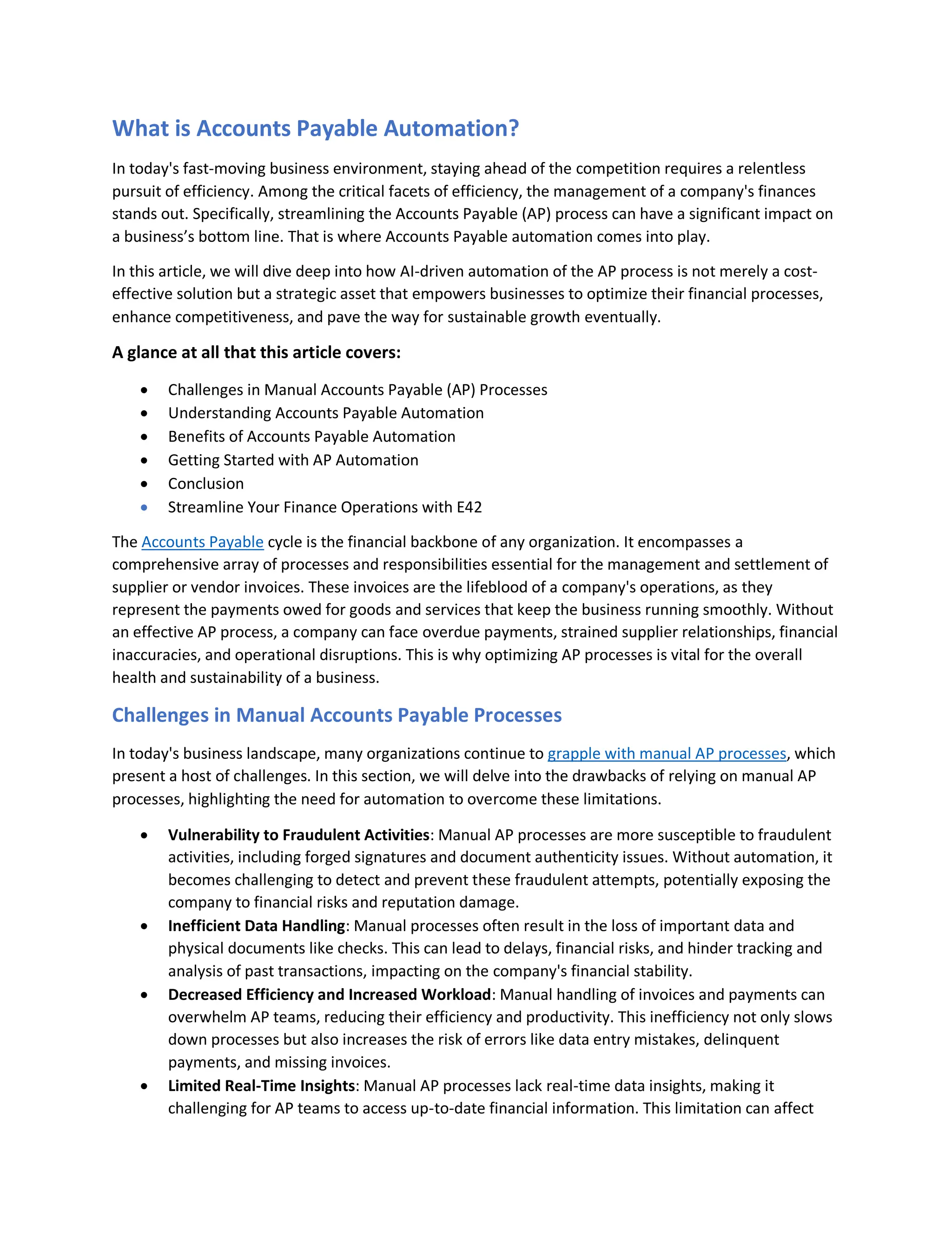 What is Accounts Payable Automation (AP)? | PDF What is Accounts Payable Automation (AP)? | PDF