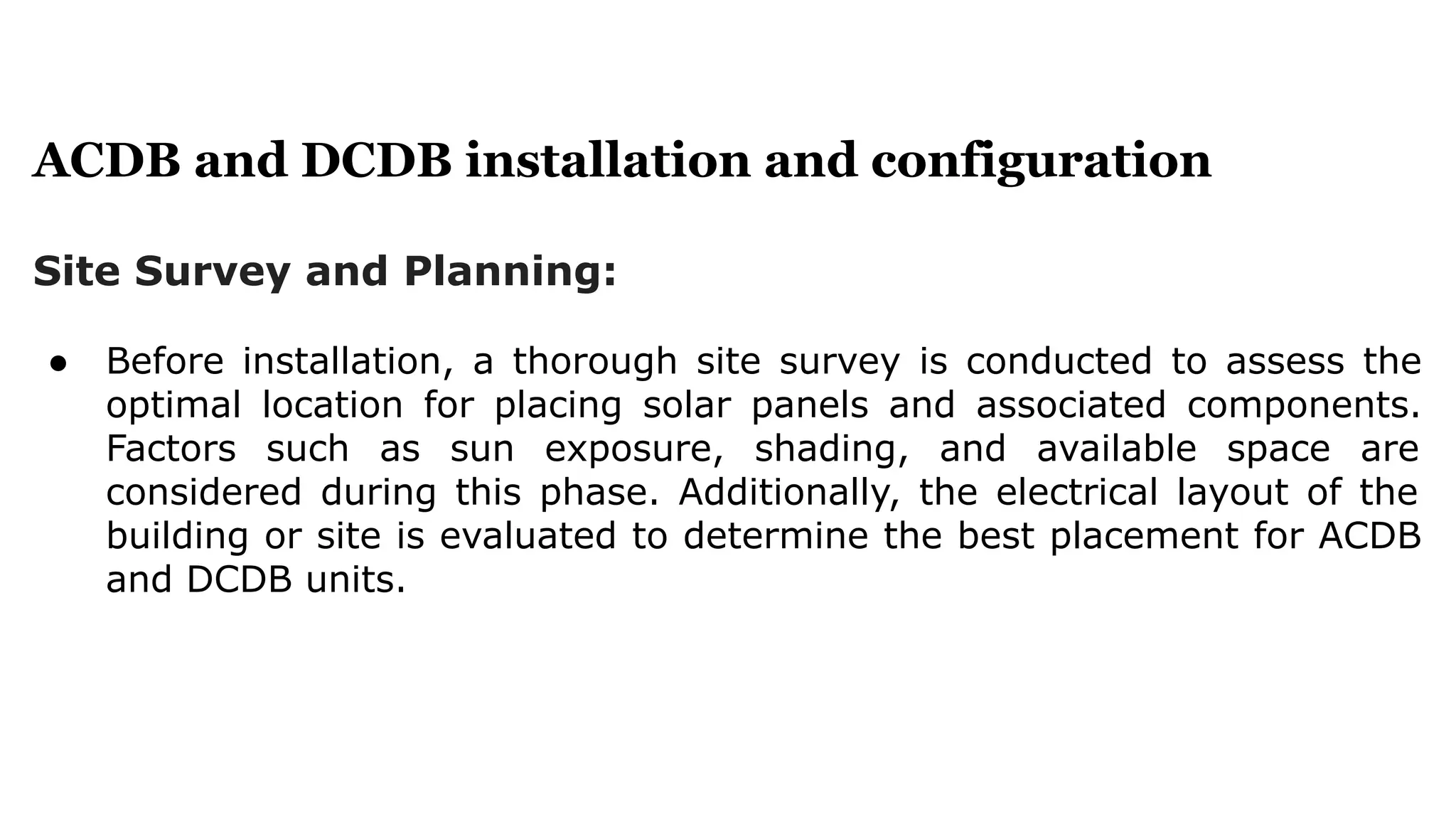 What is ACDB and DCDB: Their Importance in Solar Panels | PDF