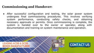 What is ACDB and DCDB: Their Importance in Solar Panels | PDF