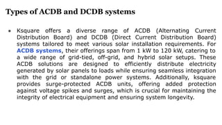 What is ACDB and DCDB: Their Importance in Solar Panels | PDF | Home ...