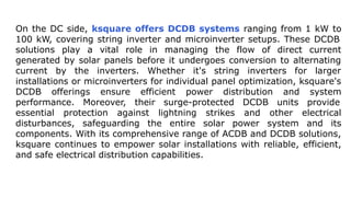 What is ACDB and DCDB: Their Importance in Solar Panels | PDF