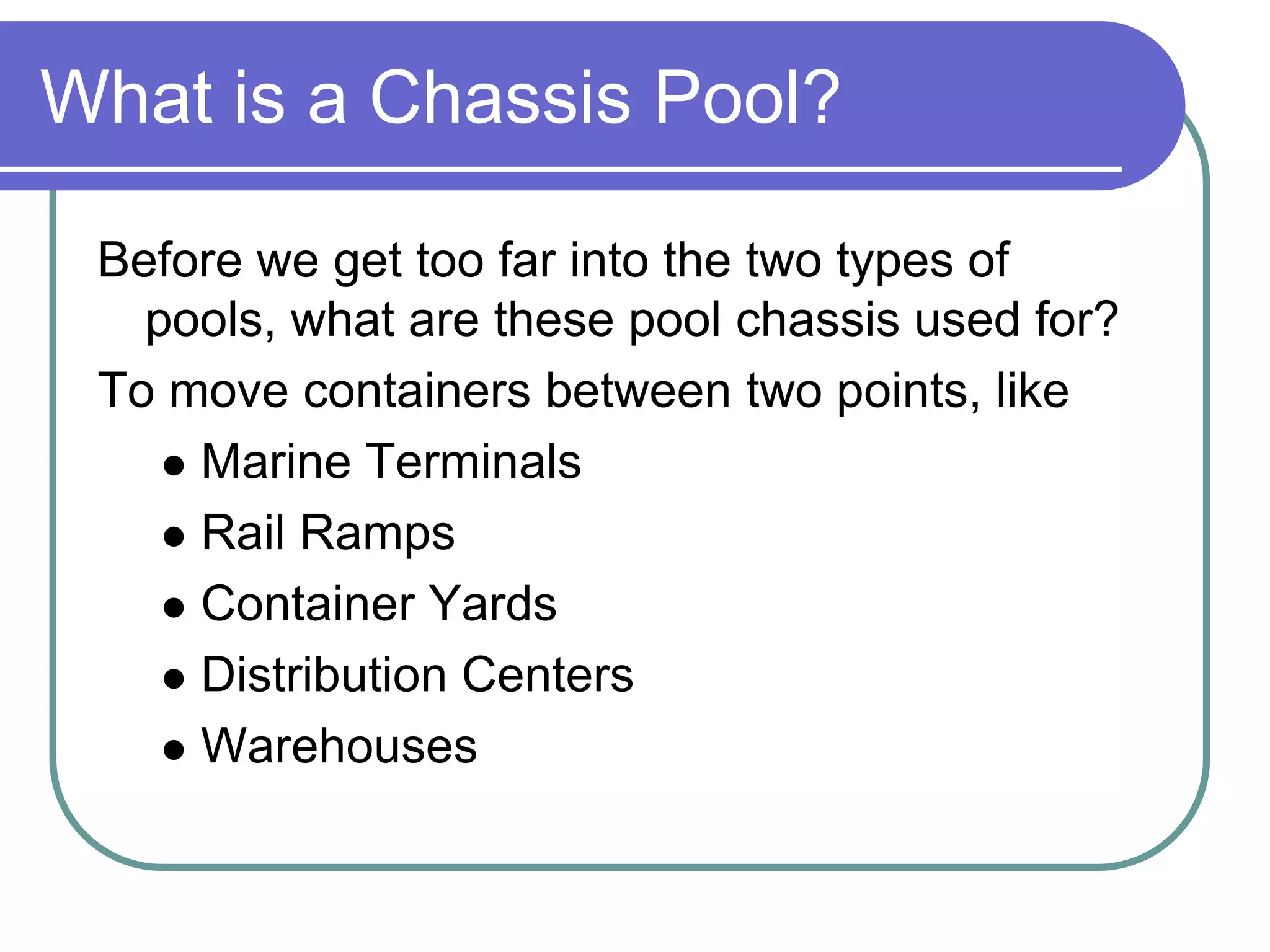 What Is A Chassis Pool | PPSX