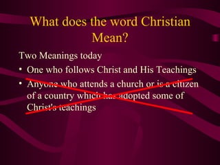 What is a Christian? | PPT