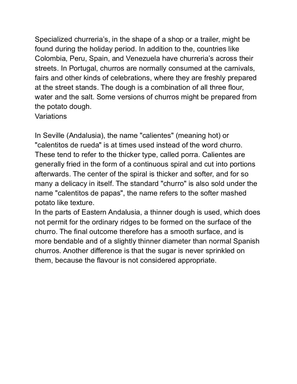 What is a Churro? | PDF