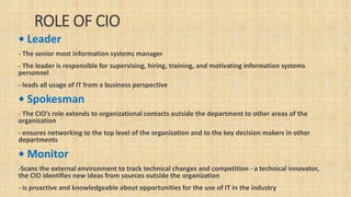 ROLE OF CIO | PPTX
