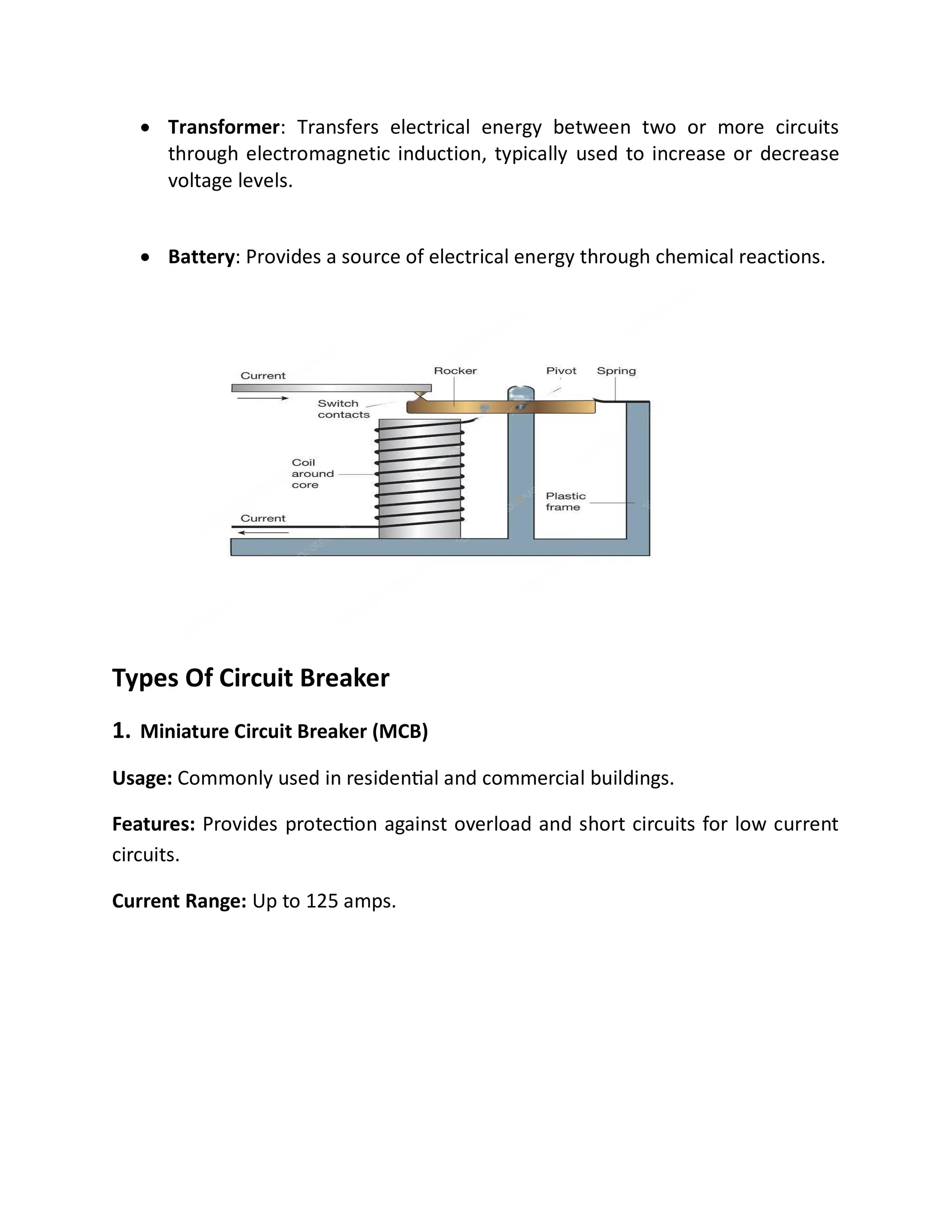 What is a circuit breaker and what is its primary function in an ...