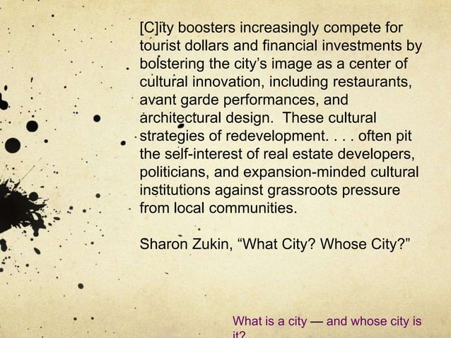 What is a city - and whose city is it | PPT
