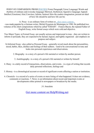 What Is A Classification Essay | PDF