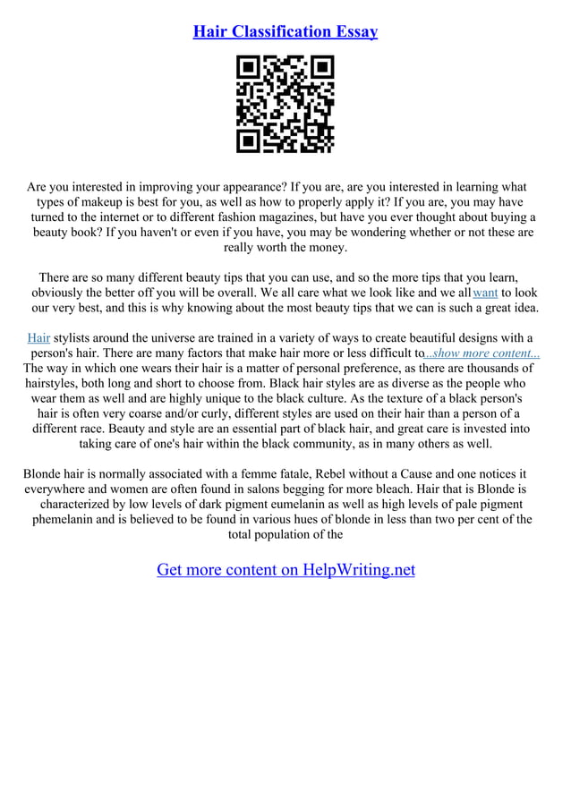 What Is A Classification Essay | PDF