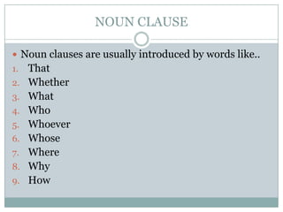 What is a clause | PPTX | Law