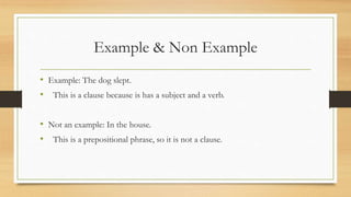 What is a clause? | PPT
