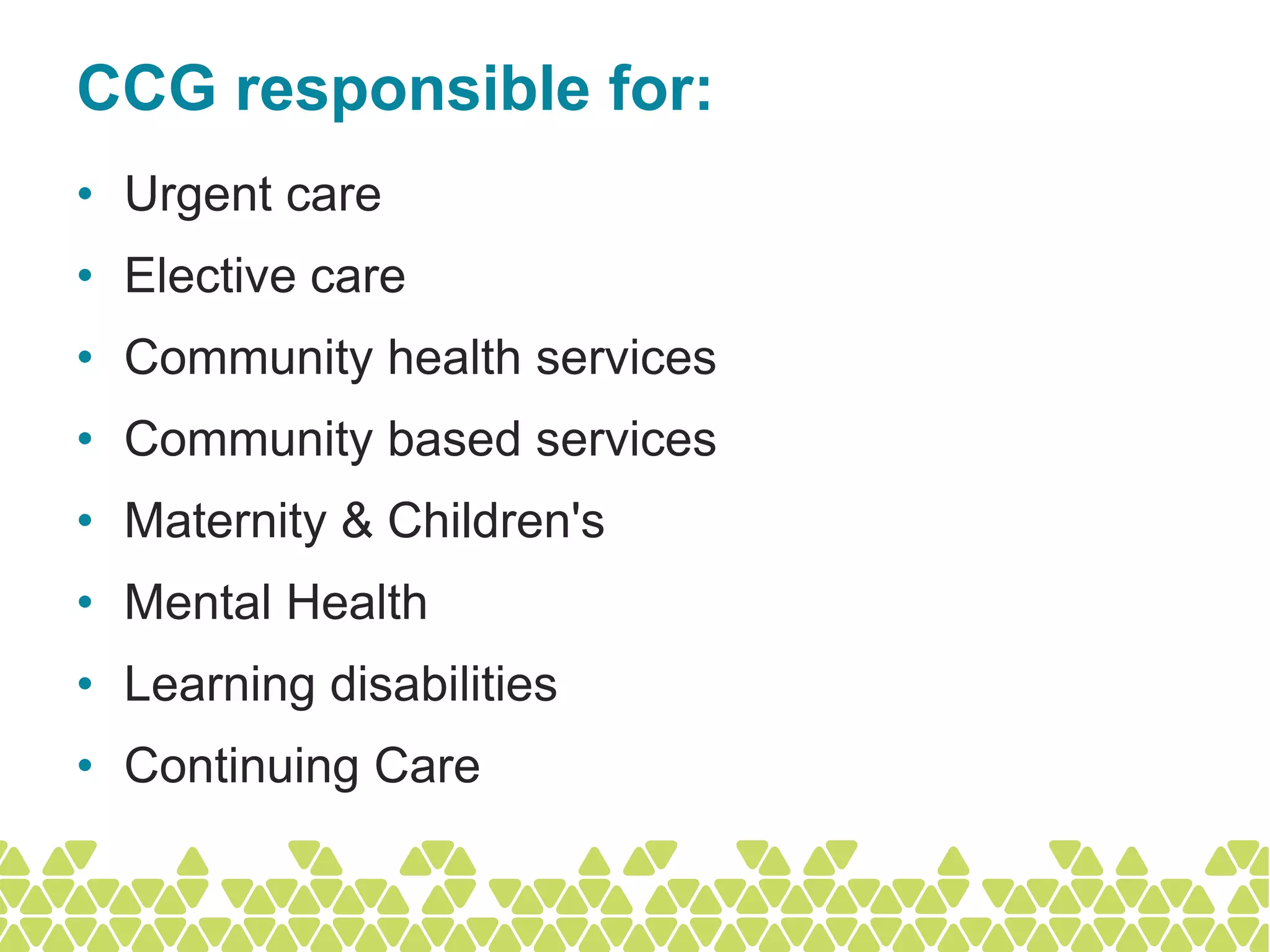 What is a clinical commissioning group | PPTX