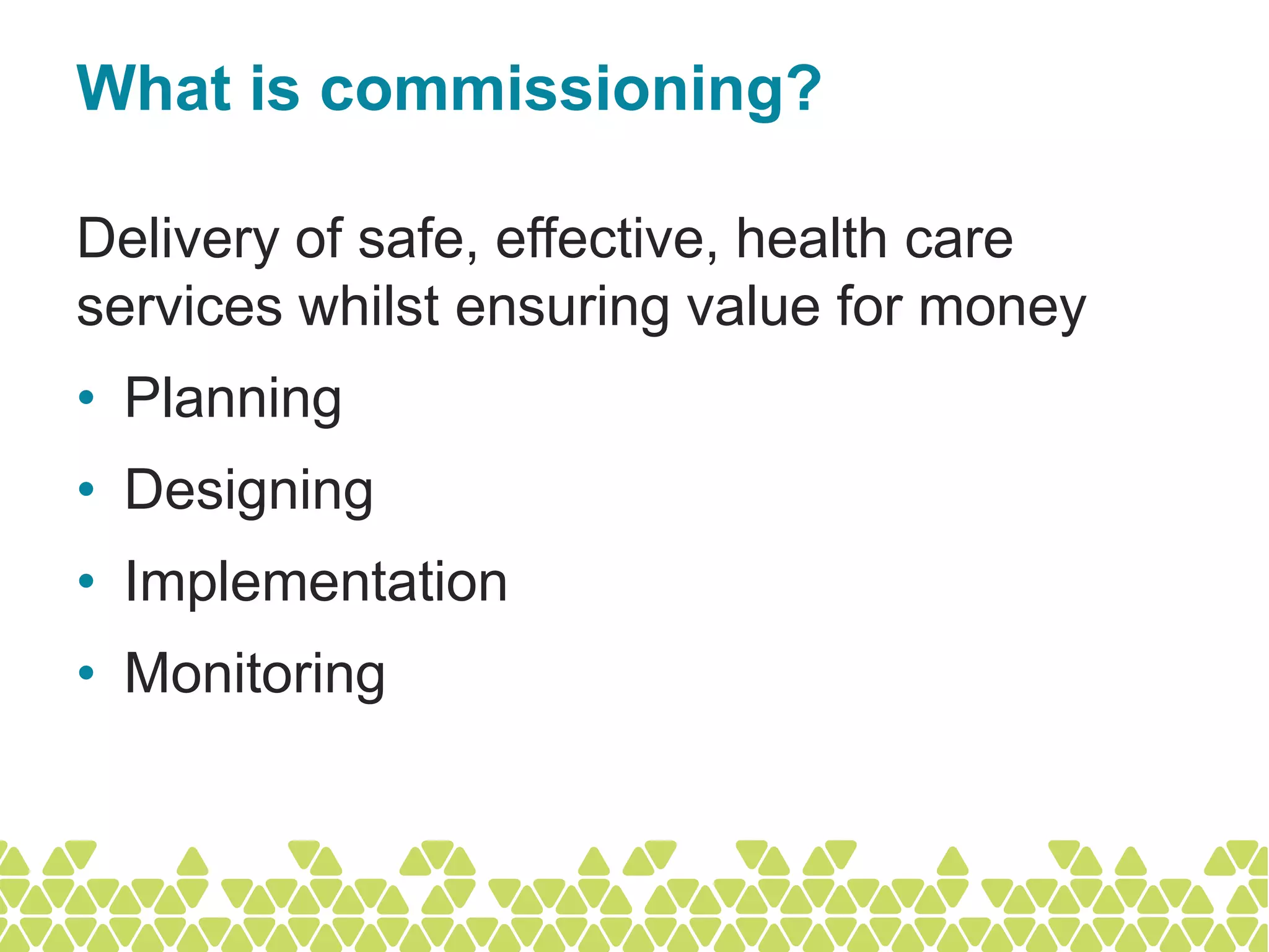 What is a clinical commissioning group | PPTX