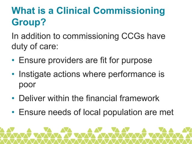 What is a clinical commissioning group | PPT